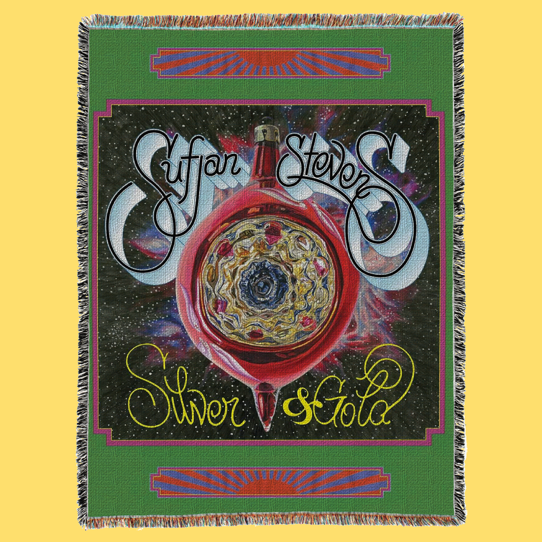 Sufjan Stevens - Silver & Gold Cover Art Woven Blanket – Asthmatic ...